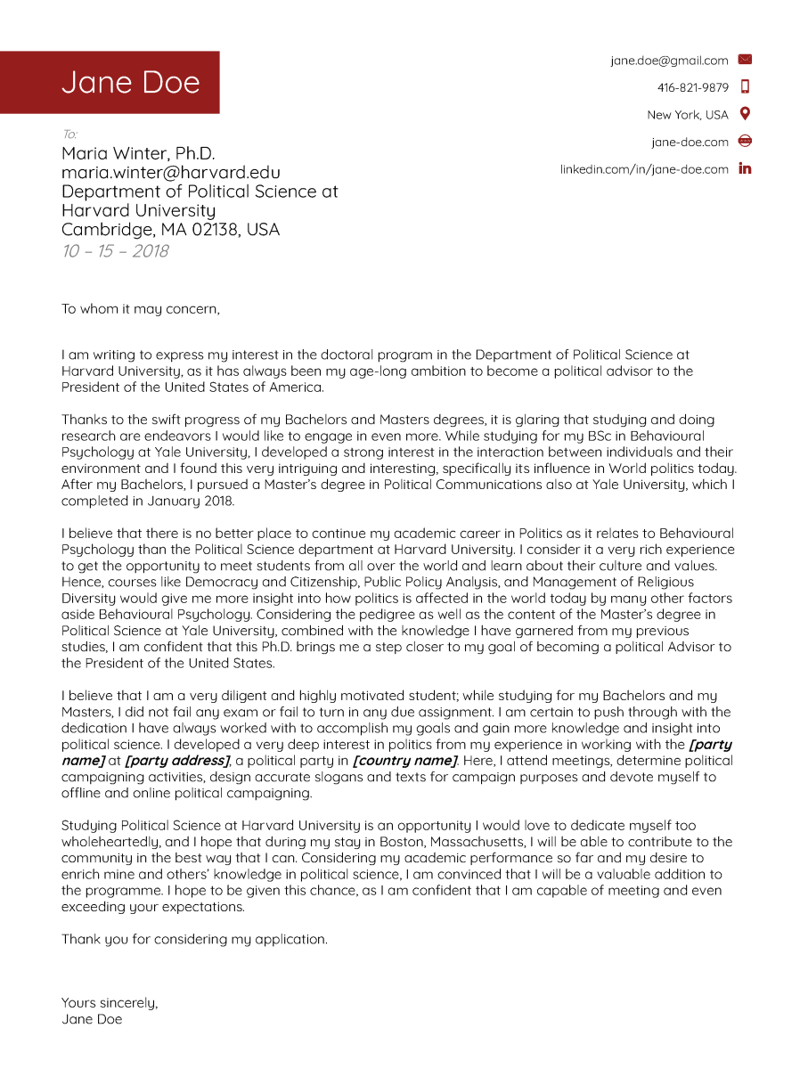 Motivation Letter For Phd Best Letter Templates Riset